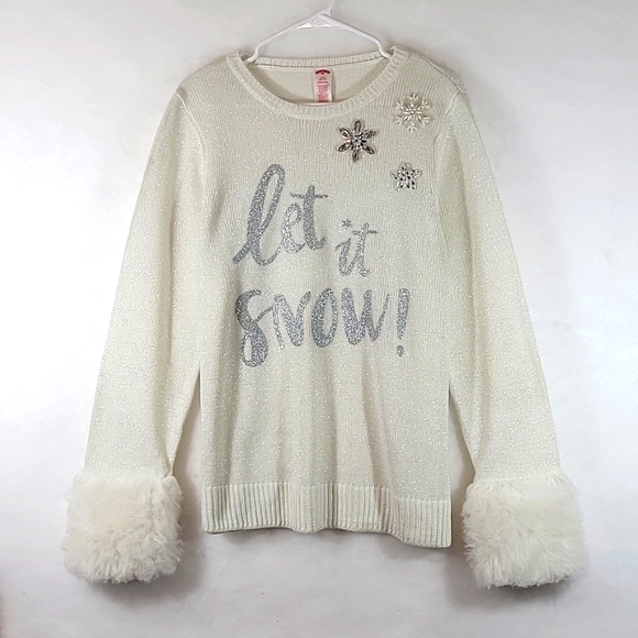 Holiday Time | Sweaters | Holiday Time Cute Faux Furlet It Snow ...